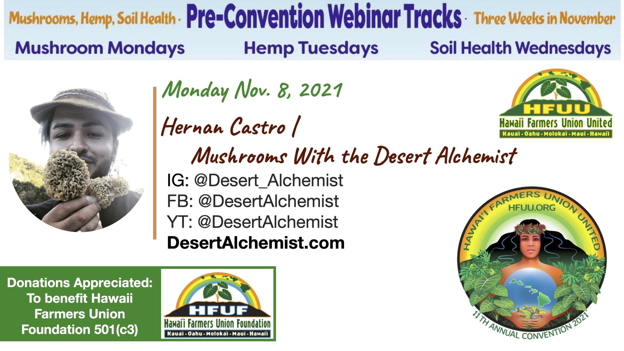 Pre-Convention Webinar#1: Hernan Castro with Desert Alchemist ...